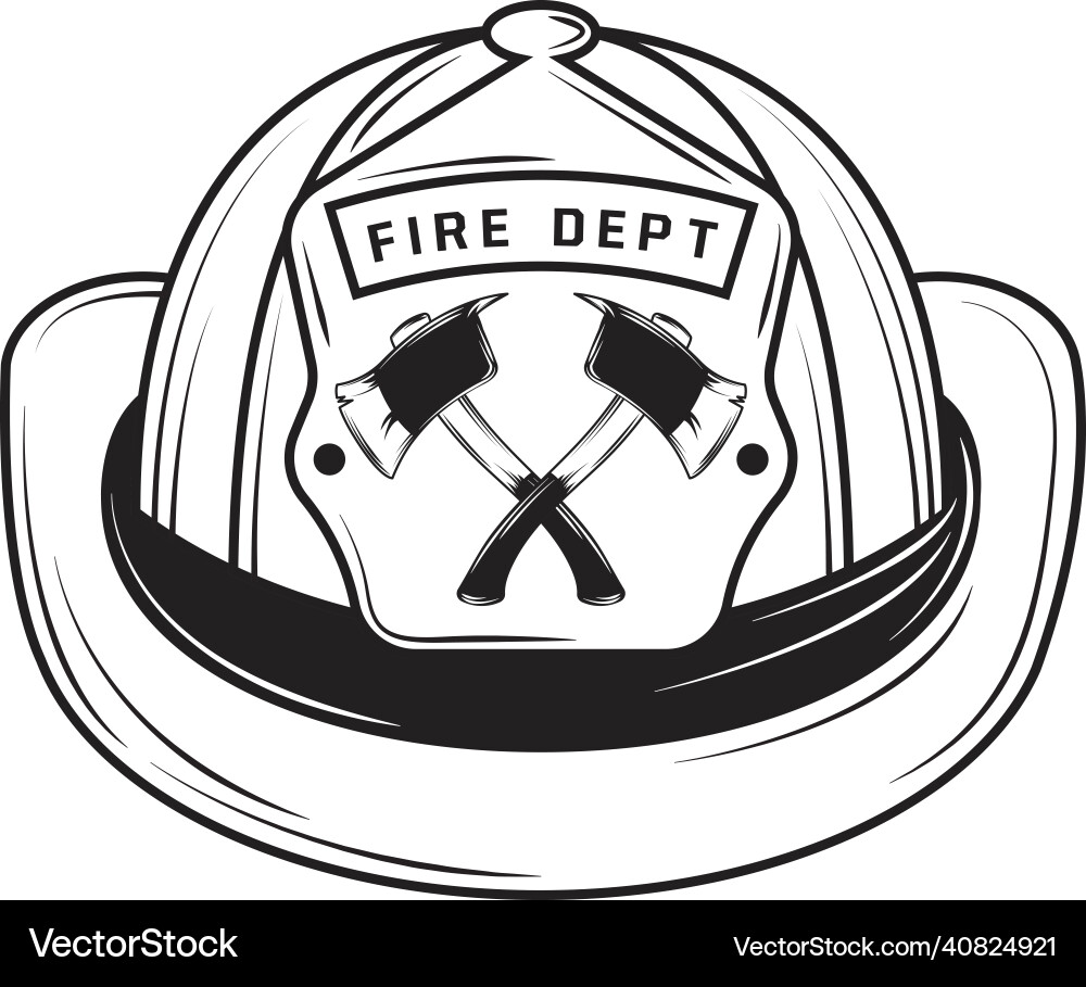 Fire Helmet Shield Drawing Fire Helmet Shield Etsy UK