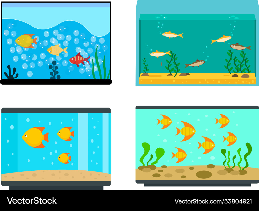 Fish aquarium Royalty Free Vector Image - VectorStock