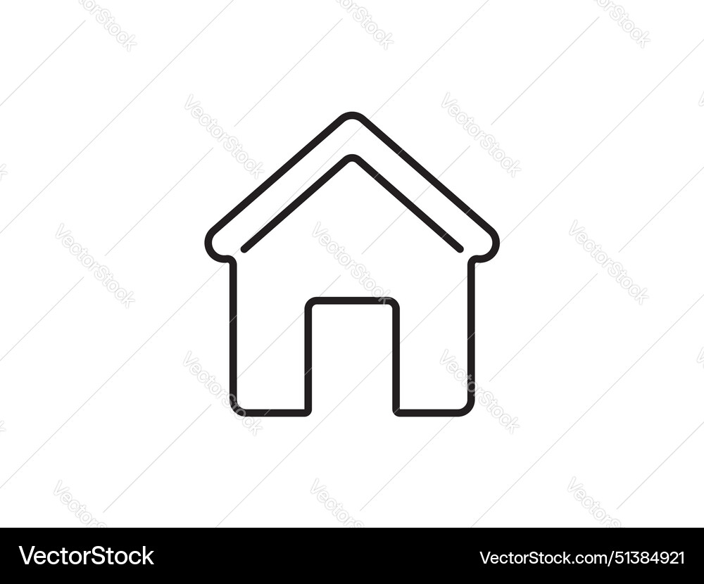 Icon a house representation isolated against Vector Image