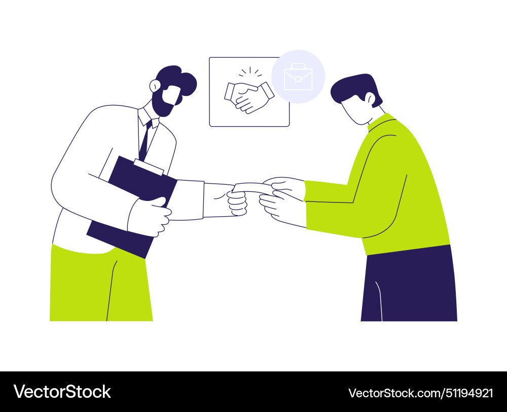 International business etiquette abstract concept Vector Image