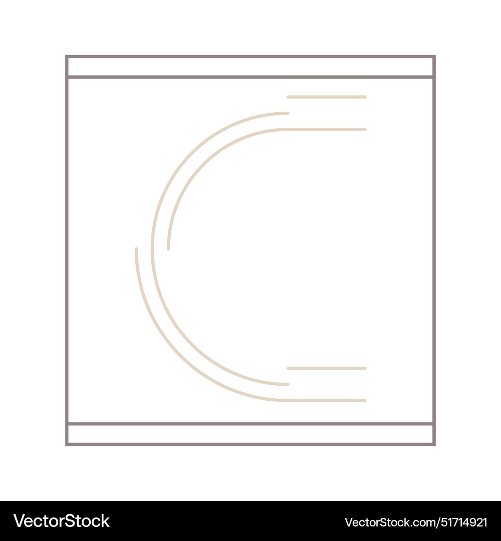 Minimalist letter mark logo Royalty Free Vector Image