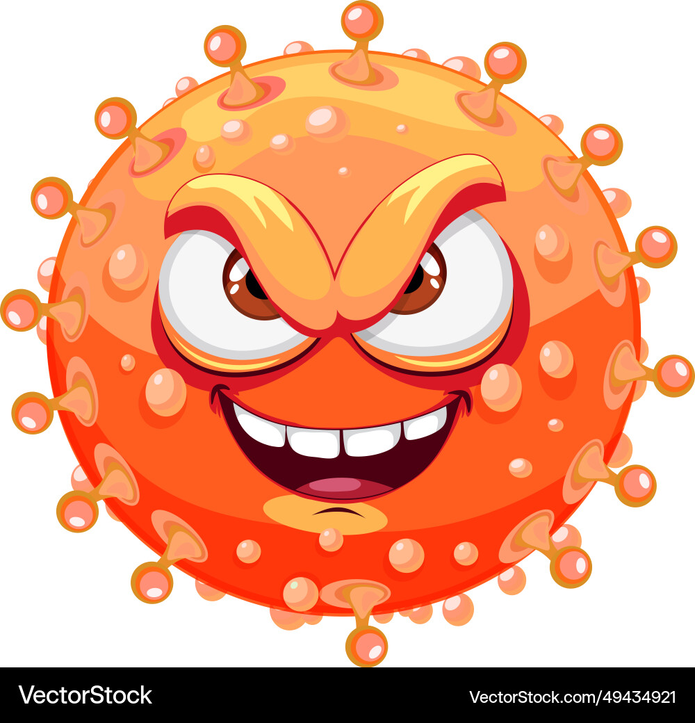 Cartoon Angry Germ