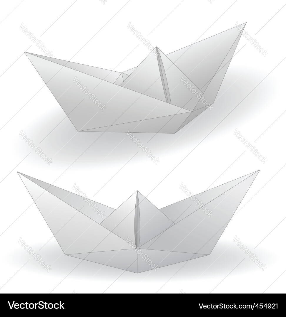Paper ships Royalty Free Vector Image - VectorStock