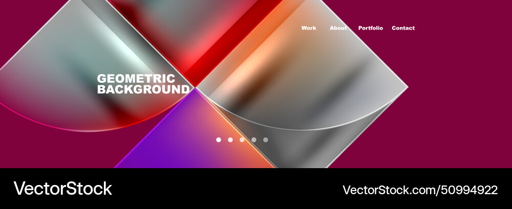 Colorful geometric pattern with squares Royalty Free Vector