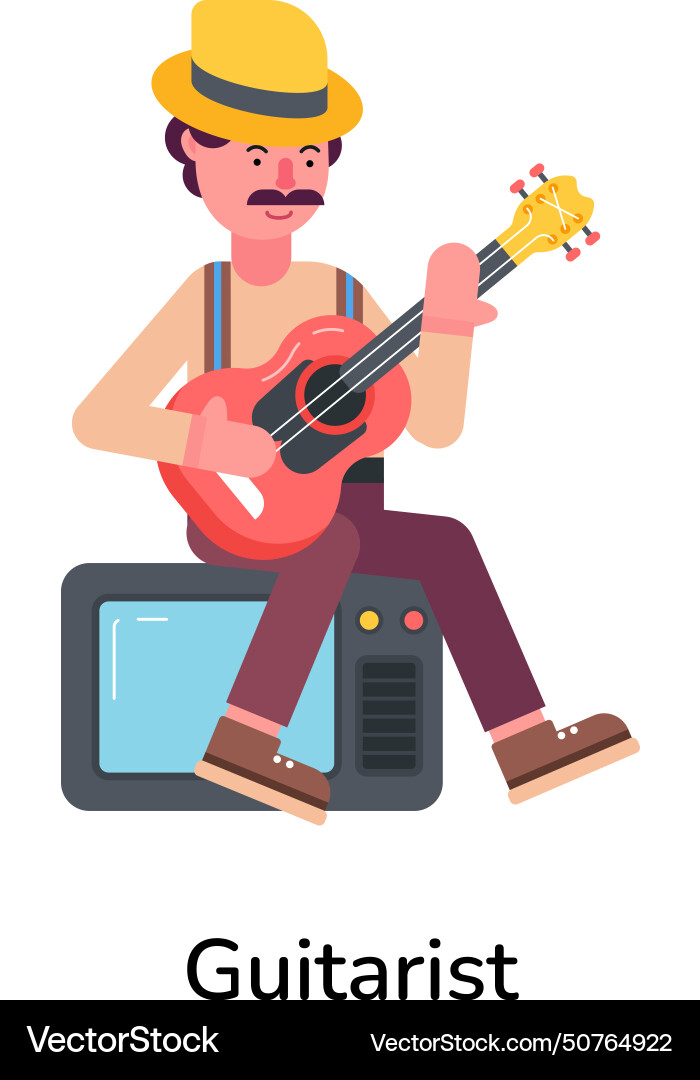 Guitarist Royalty Free Vector Image - VectorStock