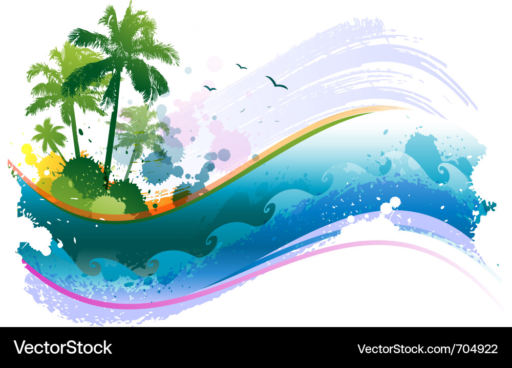 Tropical background Royalty Free Vector Image - VectorStock