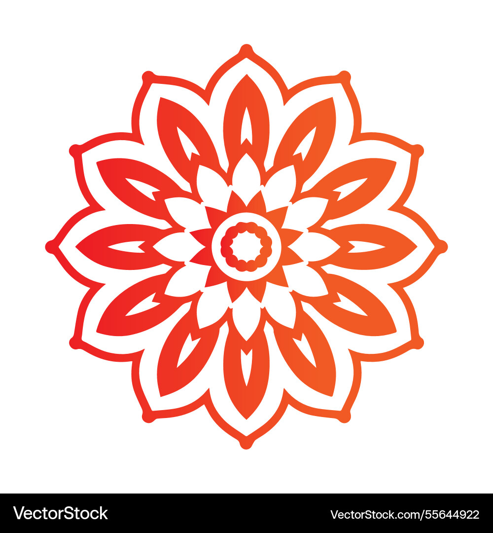Yoga mandala design Royalty Free Vector Image - VectorStock