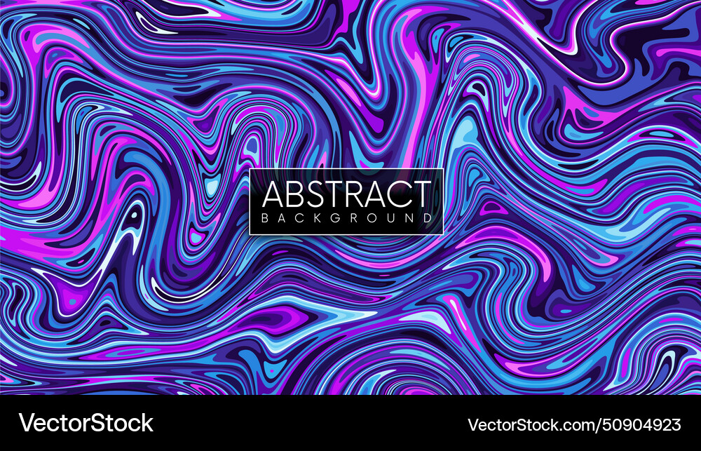 Swirling liquid neon paint resin with flow effect Vector Image