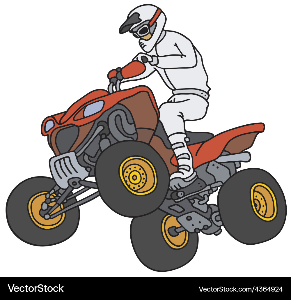 Atv Cartoon Rider Vector Images (50)