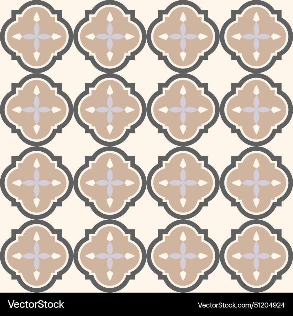 Seamless ornamental geometric pattern Royalty Free Vector