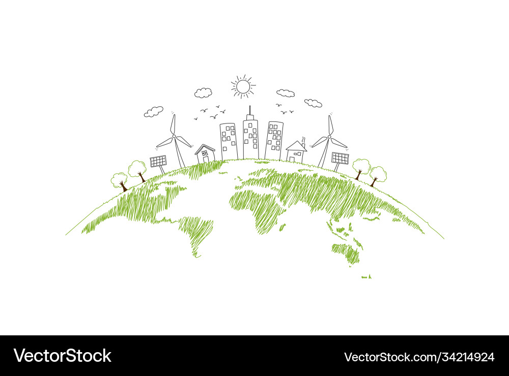 Eco Friendly House Drawing Vector Images (over 530)