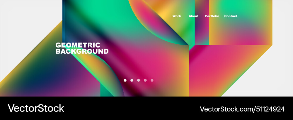 Vibrant geometric pattern with a rainbow of colors