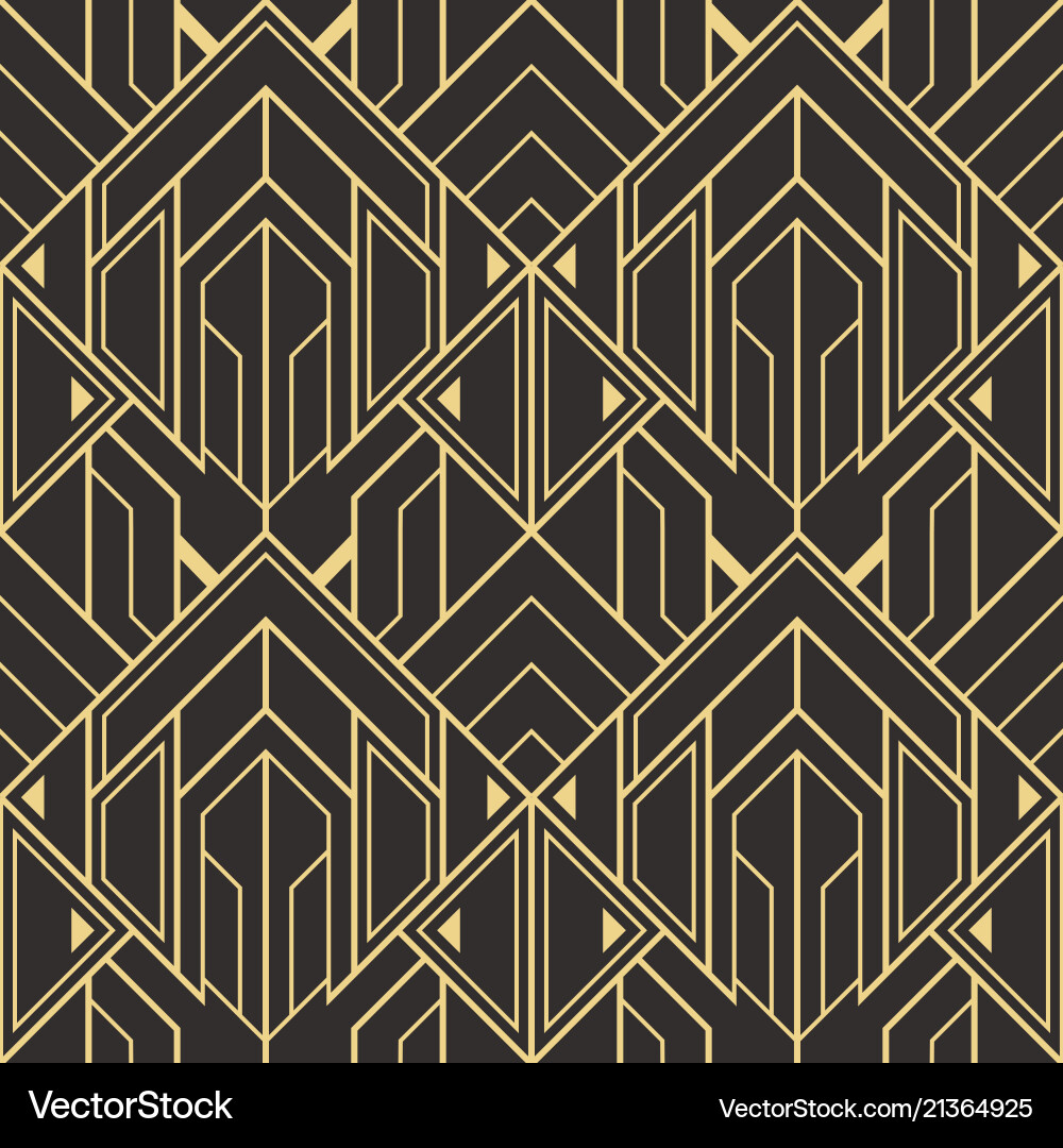 Abstract art deco seamless modern tiles pattern Vector Image