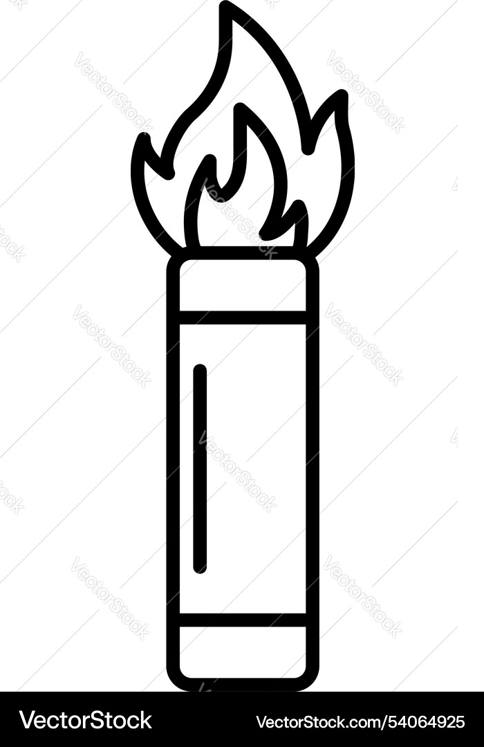 Flare line icon design Royalty Free Vector Image