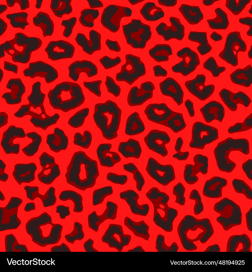 Seamless jaguar pattern wild leopard print Vector Image
