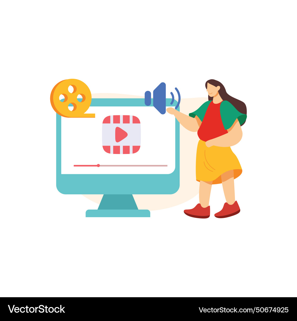 Video editing software Royalty Free Vector Image