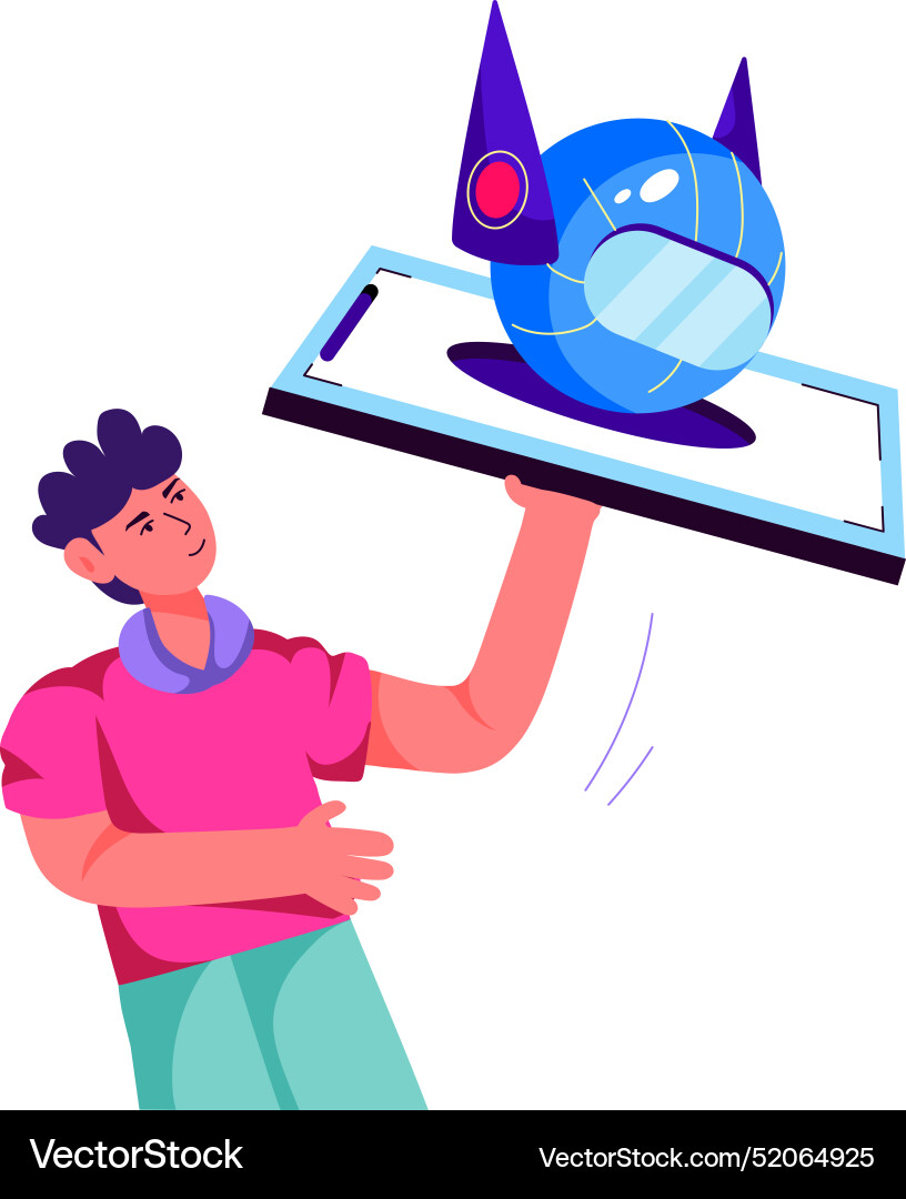 Virtual assistant Royalty Free Vector Image - VectorStock