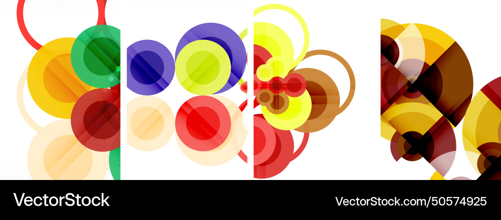 World of geometric elegance with abstract circle Vector Image