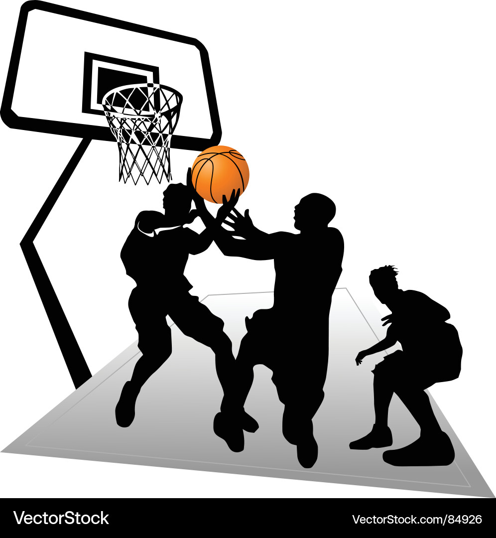 Basketball Players Royalty Free Vector Image - VectorStock