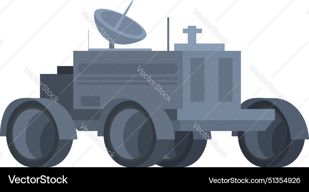 Cartoon lunar rover vehicle Royalty Free Vector Image