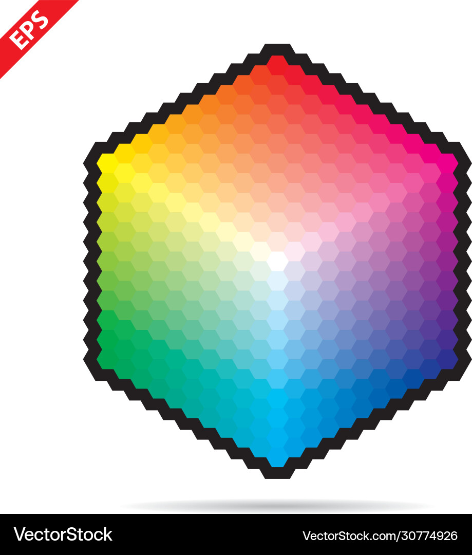 Color palette 331 different colors Royalty Free Vector Image