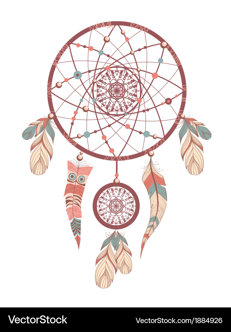Dream Catcher Ornament Royalty Free Vector Image