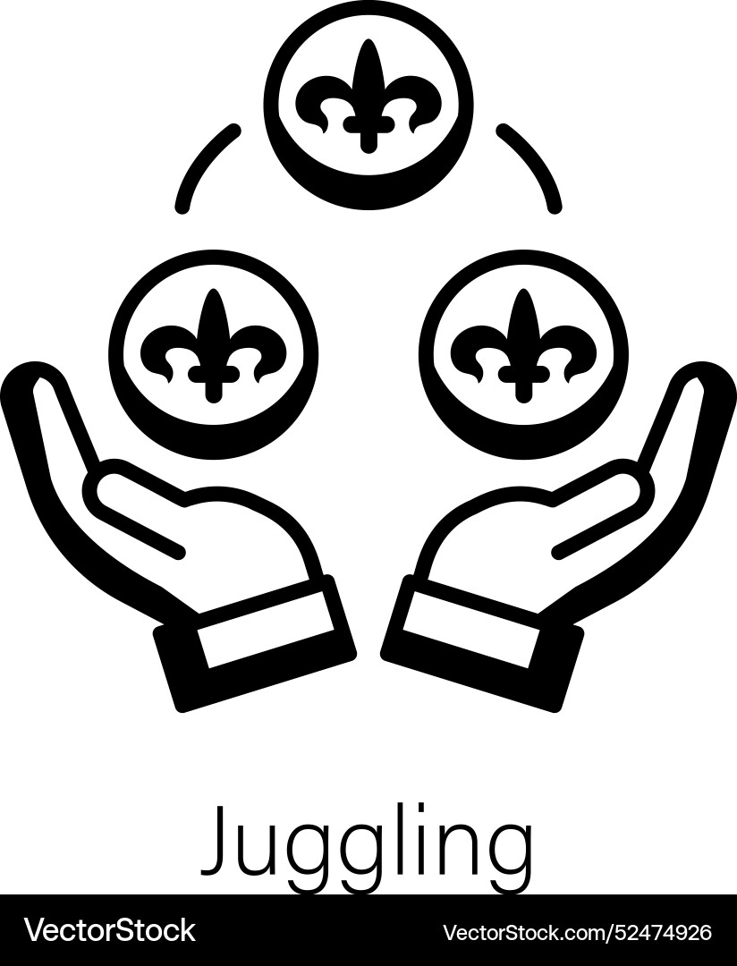 Juggling Royalty Free Vector Image - VectorStock