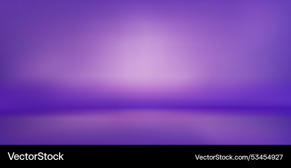Empty purple solid studio gradient bg Royalty Free Vector