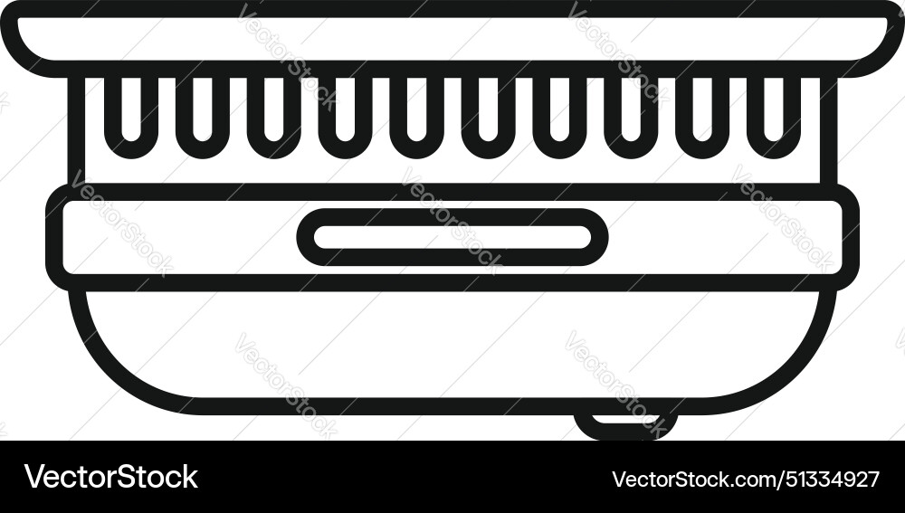 Line art drawing of an electronic keyboard Vector Image