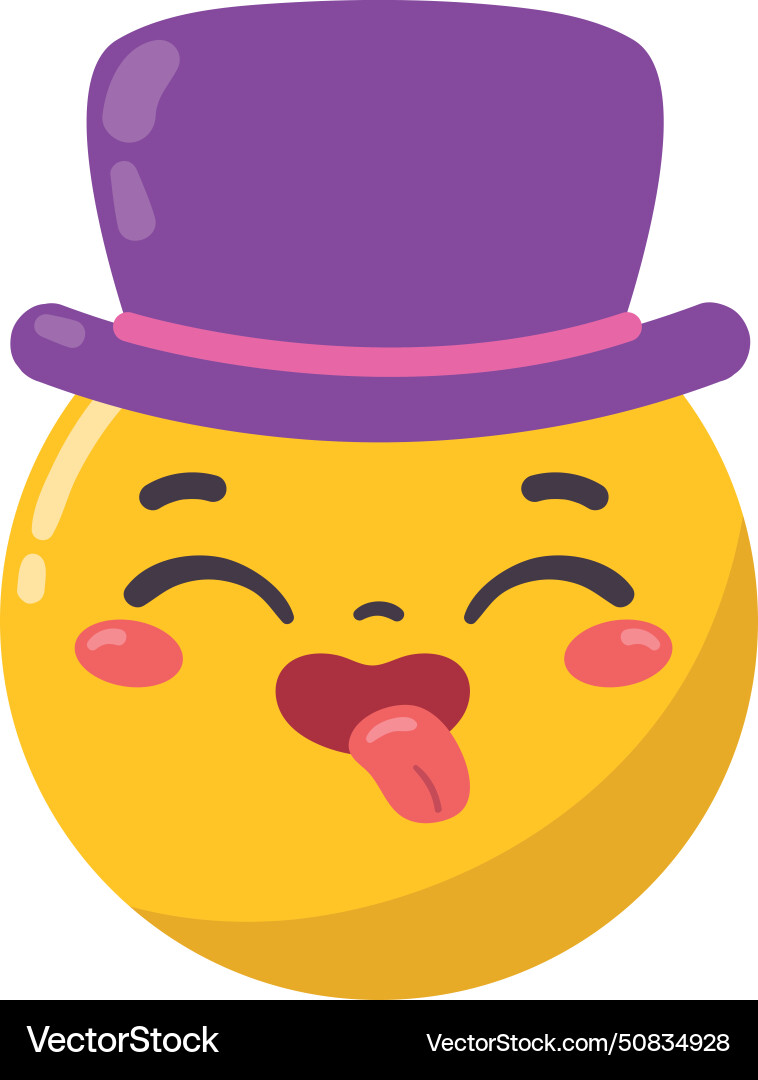 Fools day emoticon Royalty Free Vector Image - VectorStock