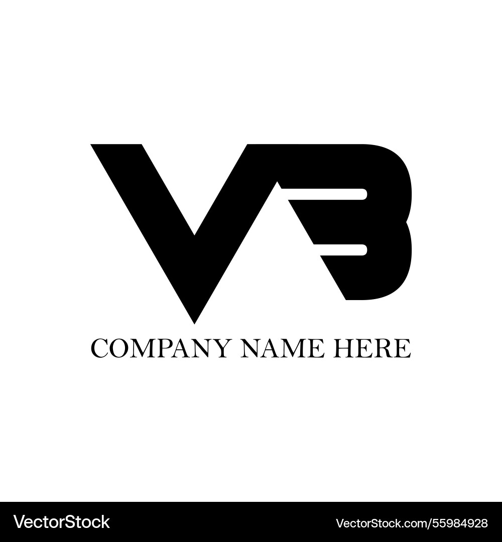 Vb logo design Royalty Free Vector Image - VectorStock