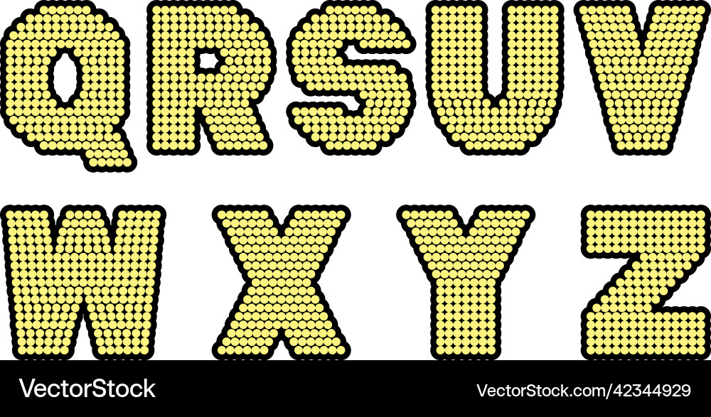 Font Royalty Free Vector Image - VectorStock