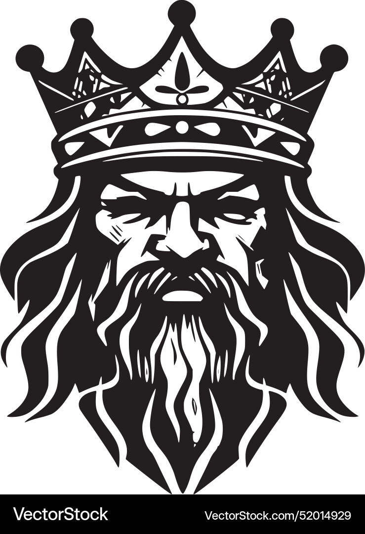 King - minimalist and simple silhouette Royalty Free Vector