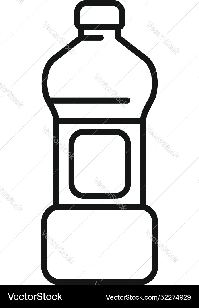 Plastic bottle packaging mockup presenting fresh Vector Image