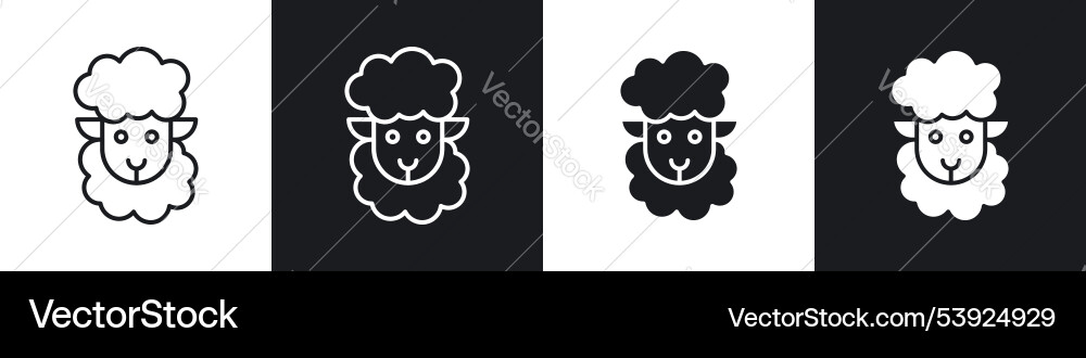 Sheep icon Royalty Free Vector Image - VectorStock