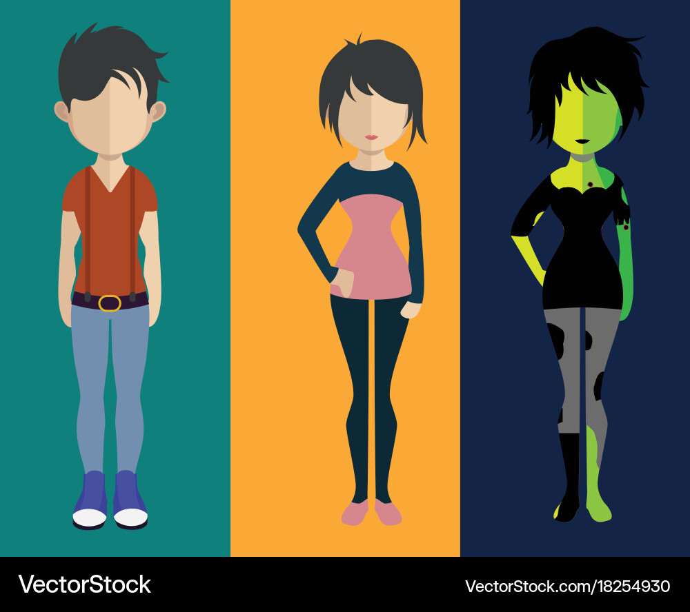 Female Avatar Full Body Vector Images (over 430)