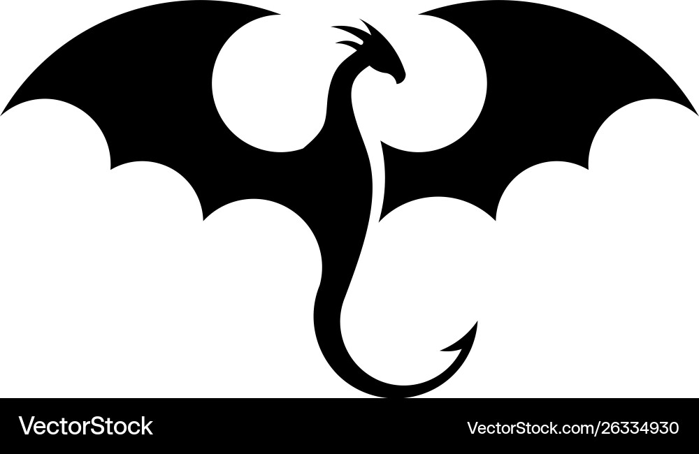 Silhouette De Dragon Simple