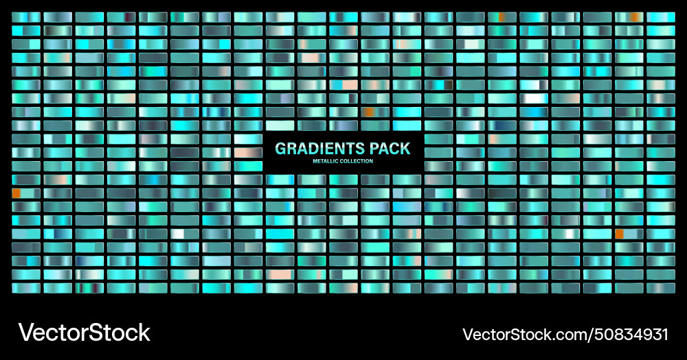 Blue azure glossy gradient metal foil texture Vector Image