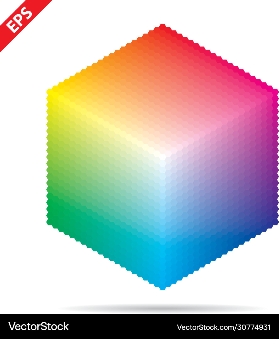 Color palette 1261 different colors Royalty Free Vector