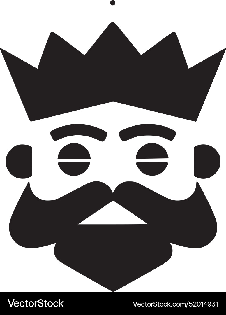 King - minimalist and simple silhouette Royalty Free Vector