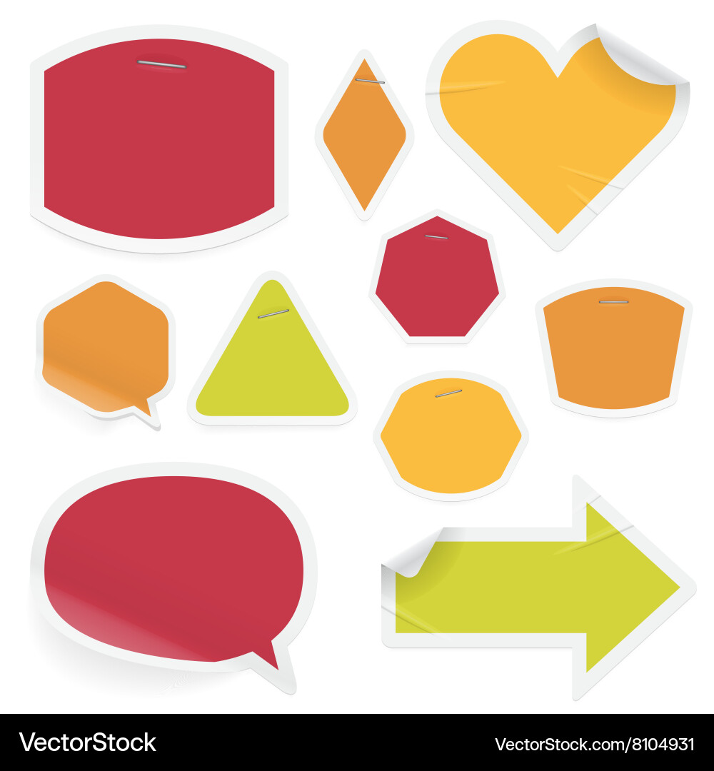 Labels and stickers Royalty Free Vector Image - VectorStock