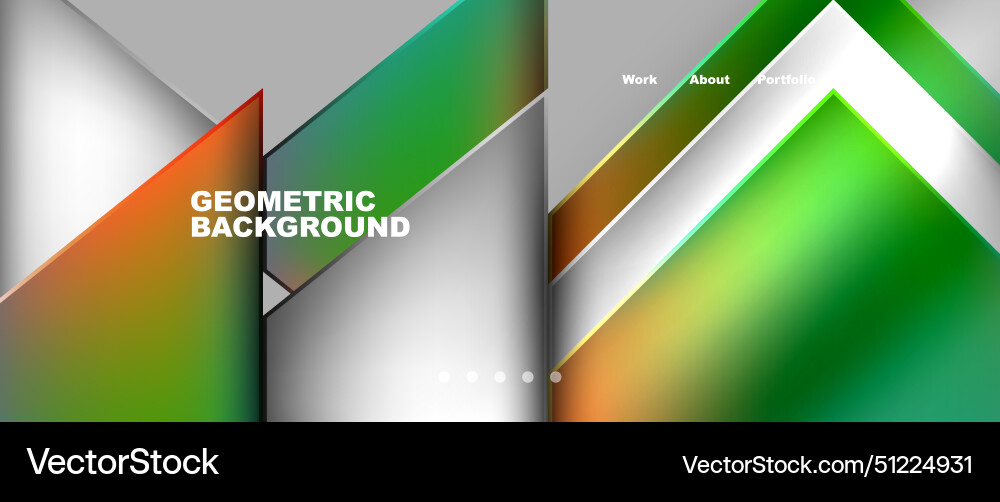 Metal triangles with colorful bright Royalty Free Vector