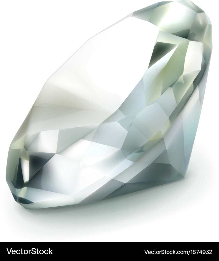 Diamond object Royalty Free Vector Image - VectorStock