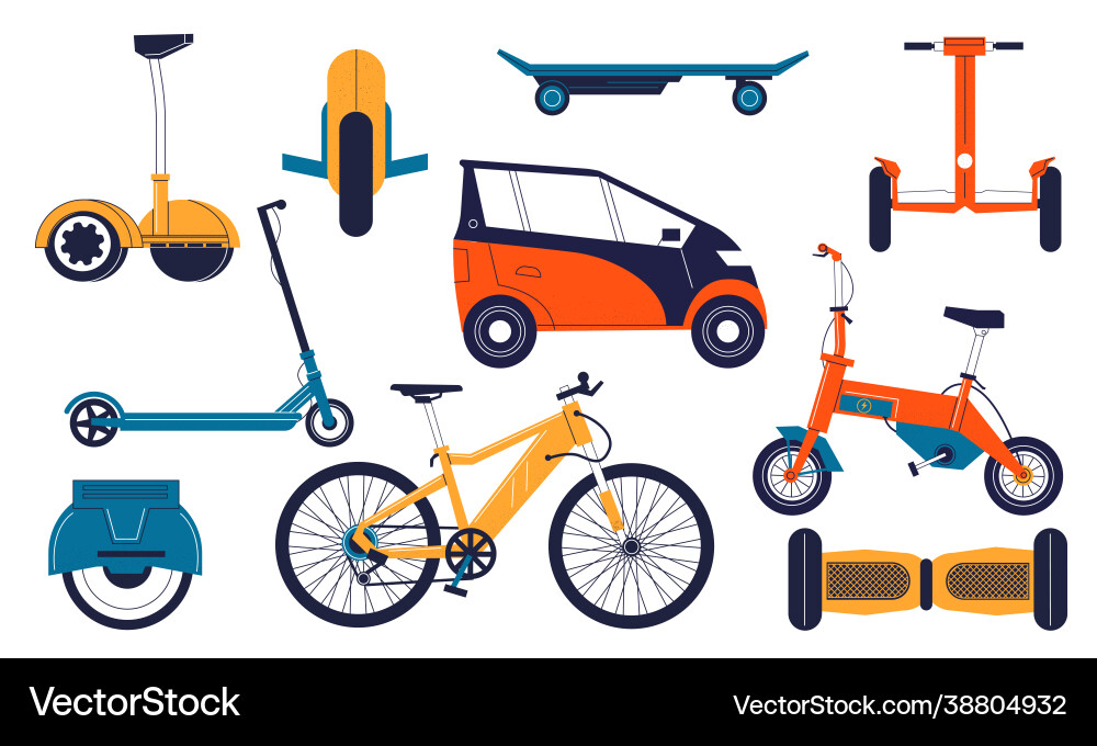 Electric transport cartoon personal electrical Vector Image