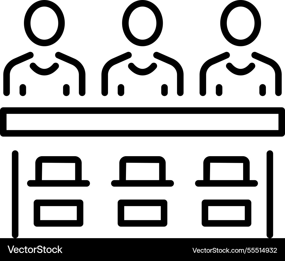 Jury box Royalty Free Vector Image - VectorStock