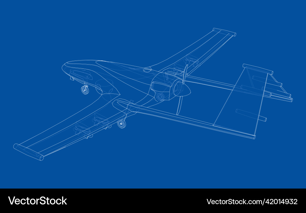 Military predator drone Royalty Free Vector Image