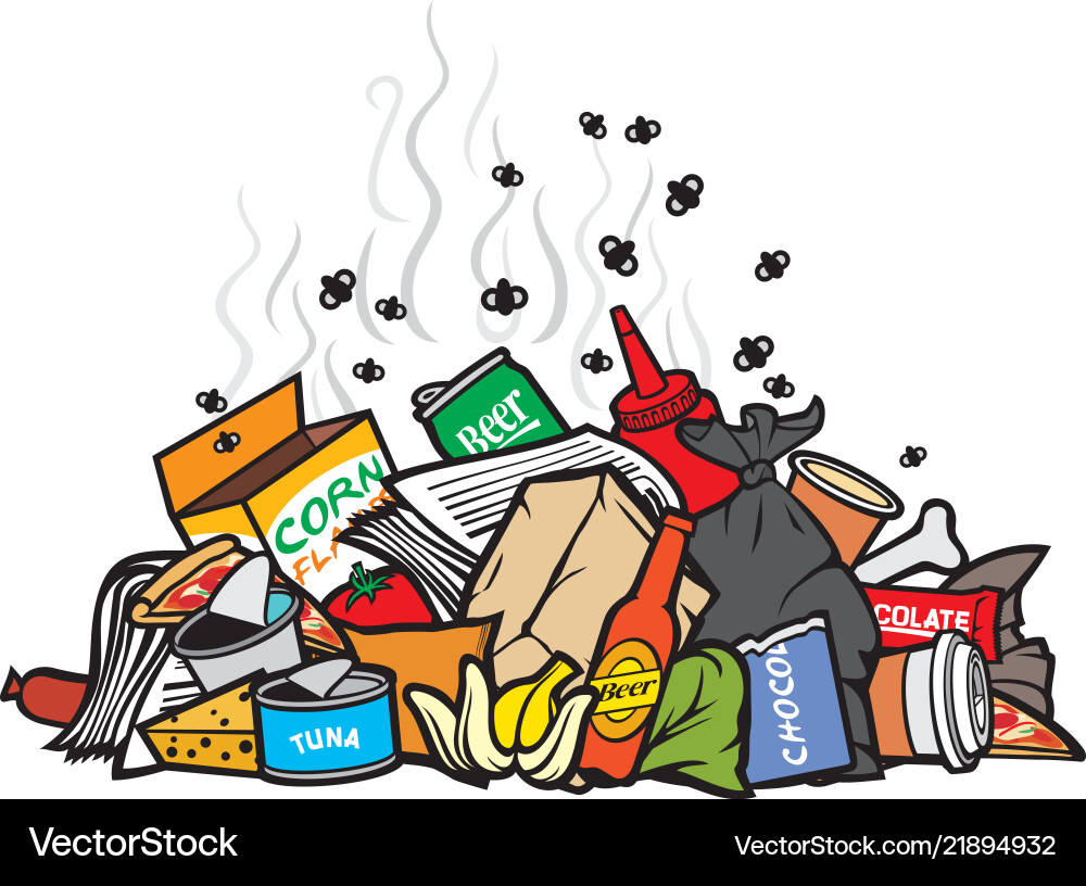 Pile of garbage Royalty Free Vector Image - VectorStock