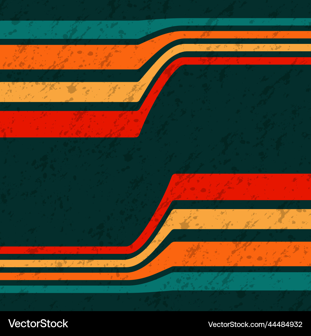 Retro cool background with horizontal lines Vector Image