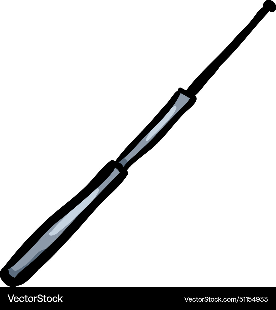 Telescopic baton - hand drawn doodle icon Vector Image