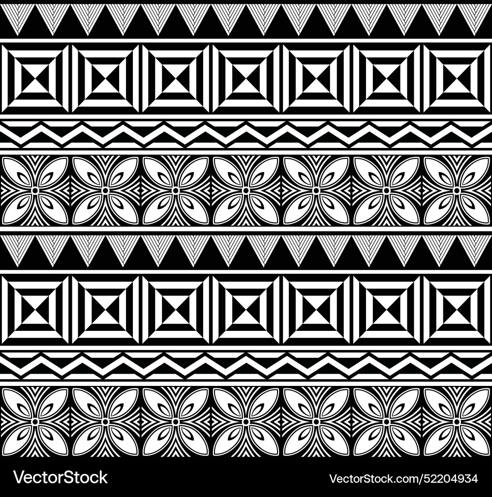 Polynesian tattoo tribal background design samoan Vector Image